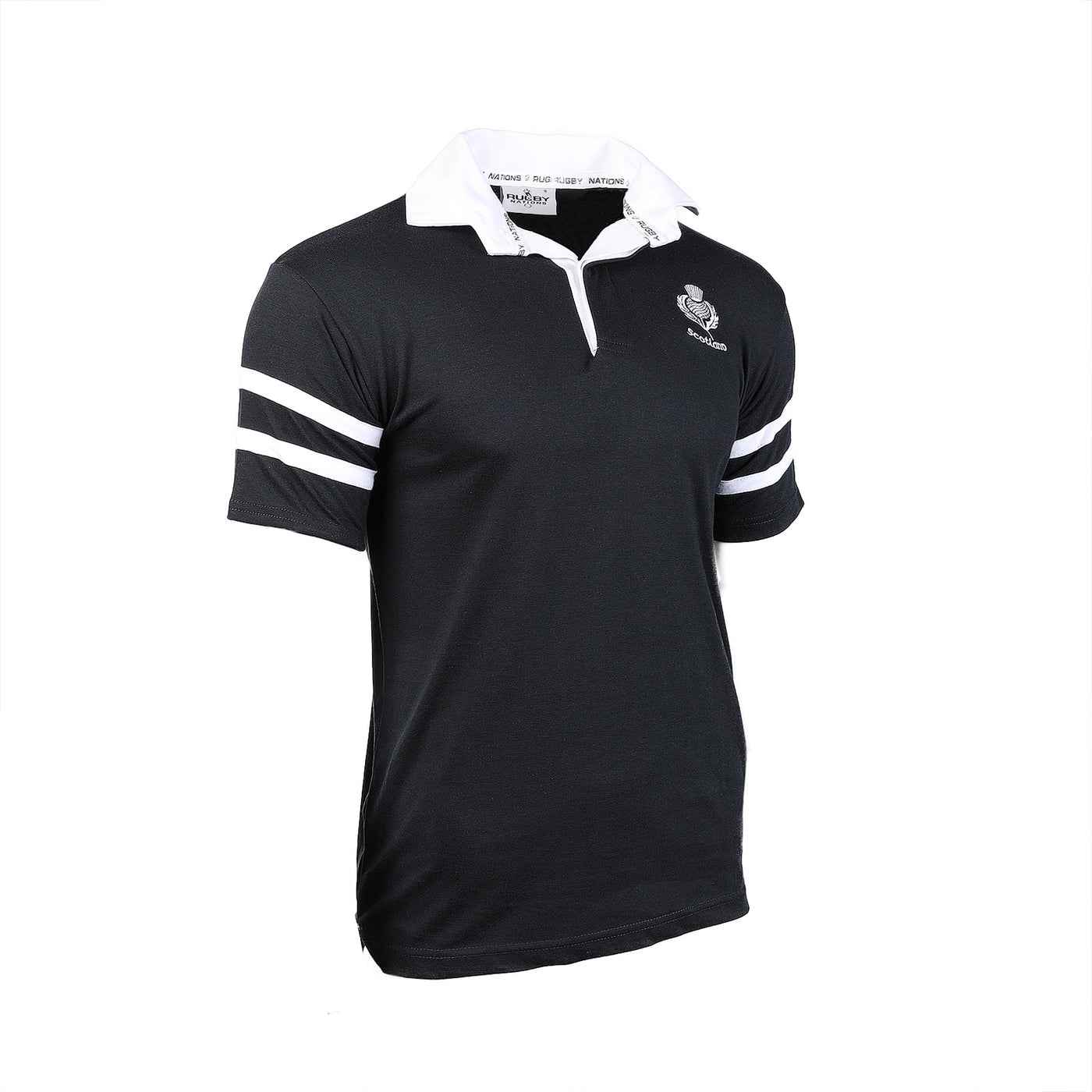 Gents S/S 2 Stripe Rugby Shirt | Heritage of Scotland — Heritage Of ...