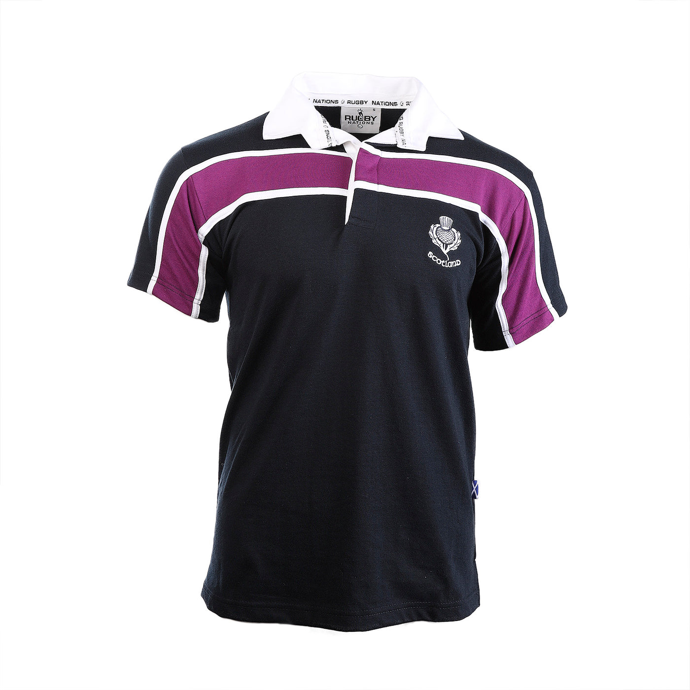 Gents S/S Purple Stripe Rugby Shirt | Heritage of Scotland — Heritage ...