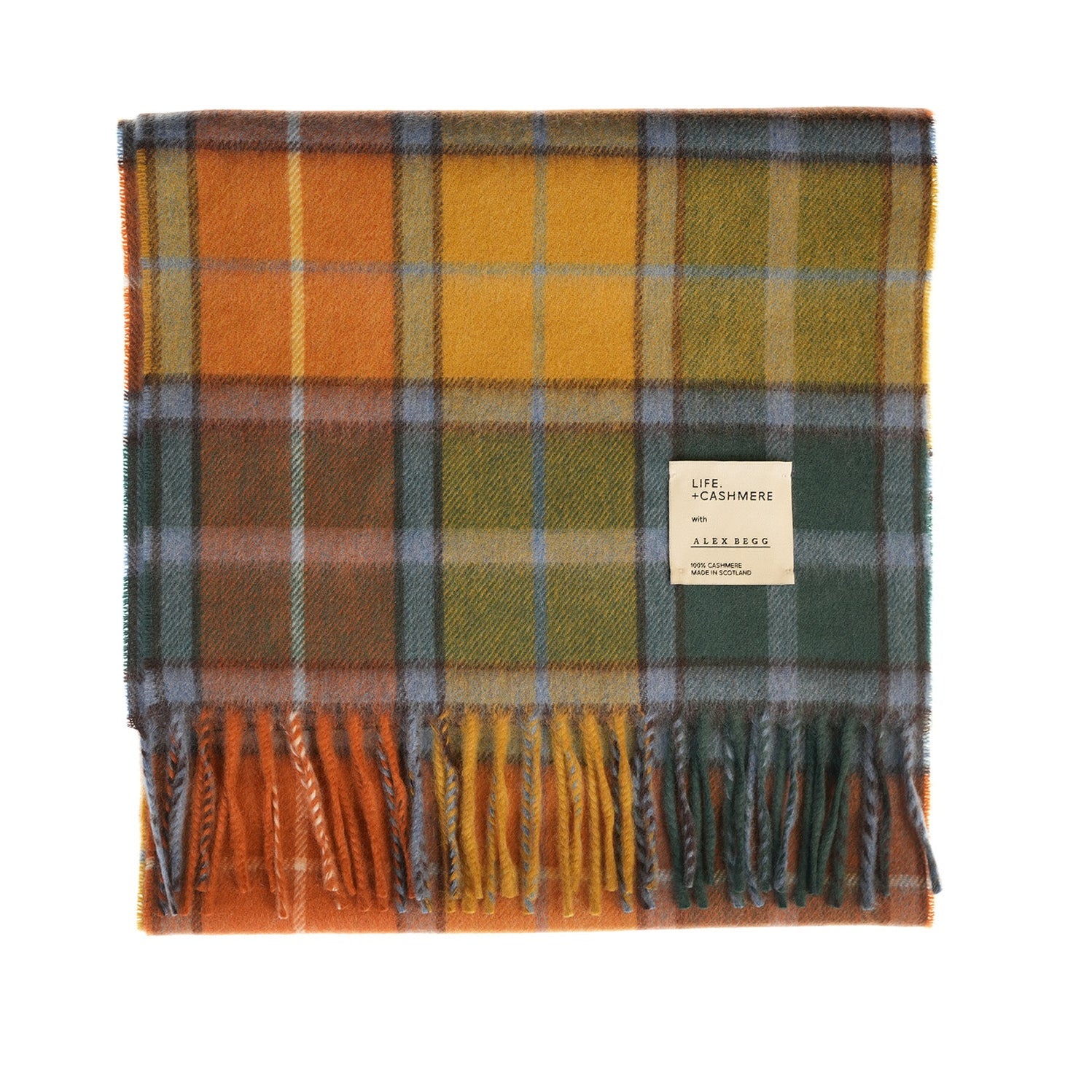 Balmoral 100% Cashmere Woven Scarf Tartans and Checks - Made in Scotla ...