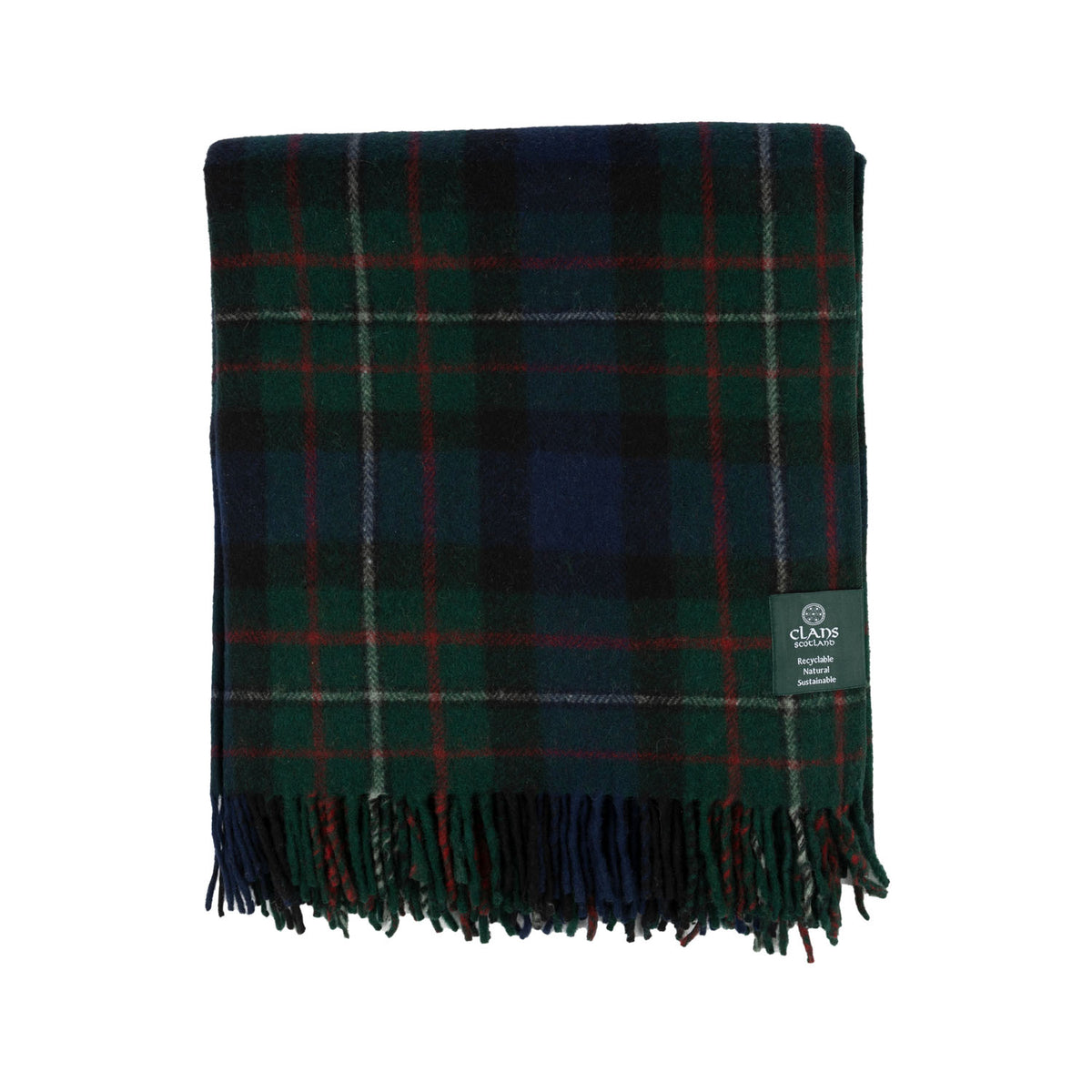 Highland Wool Blend Tartan Blanket Throw Fergusson | Heritage of Scotl ...