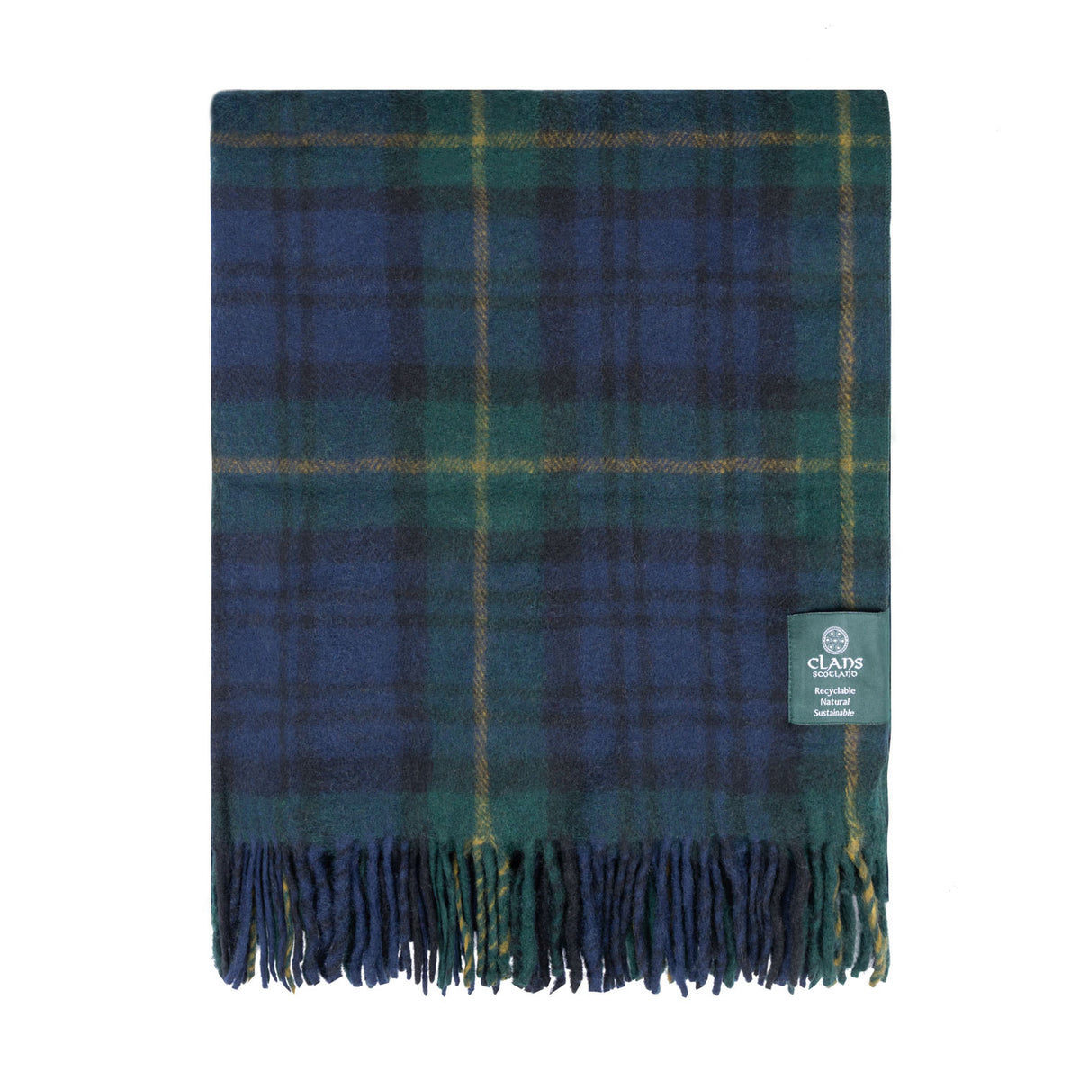 Highland Wool Blend Tartan Blanket Throw Gordon | Heritage of Scotland ...