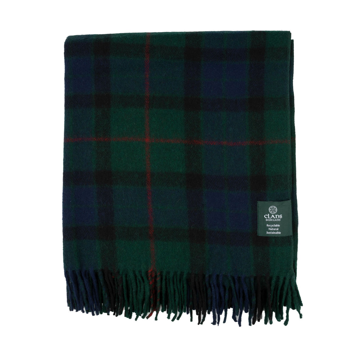 Highland Wool Blend Tartan Blanket Throw Gunn | Heritage of Scotland ...
