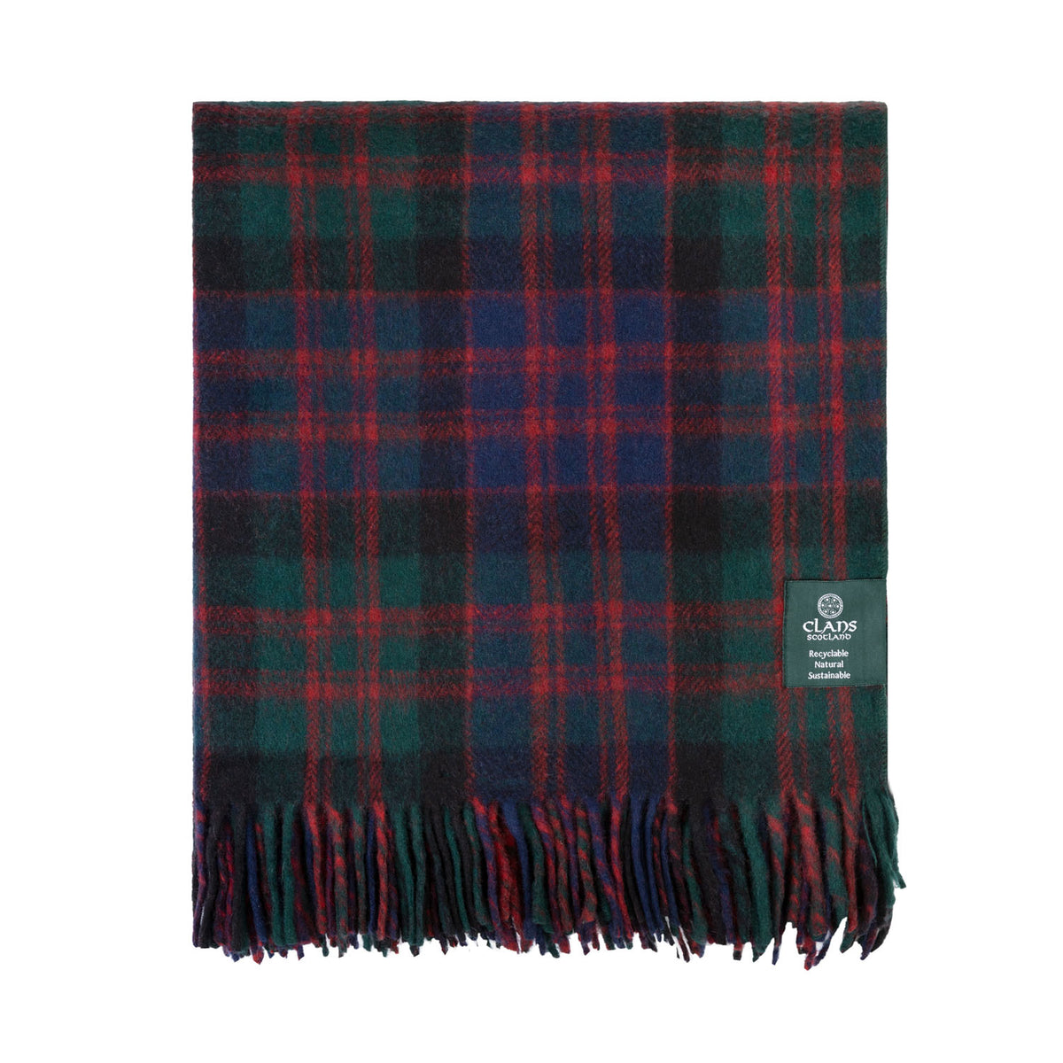 Highland Wool Blend Tartan Blanket Throw Macdonald | Heritage of Scotl ...