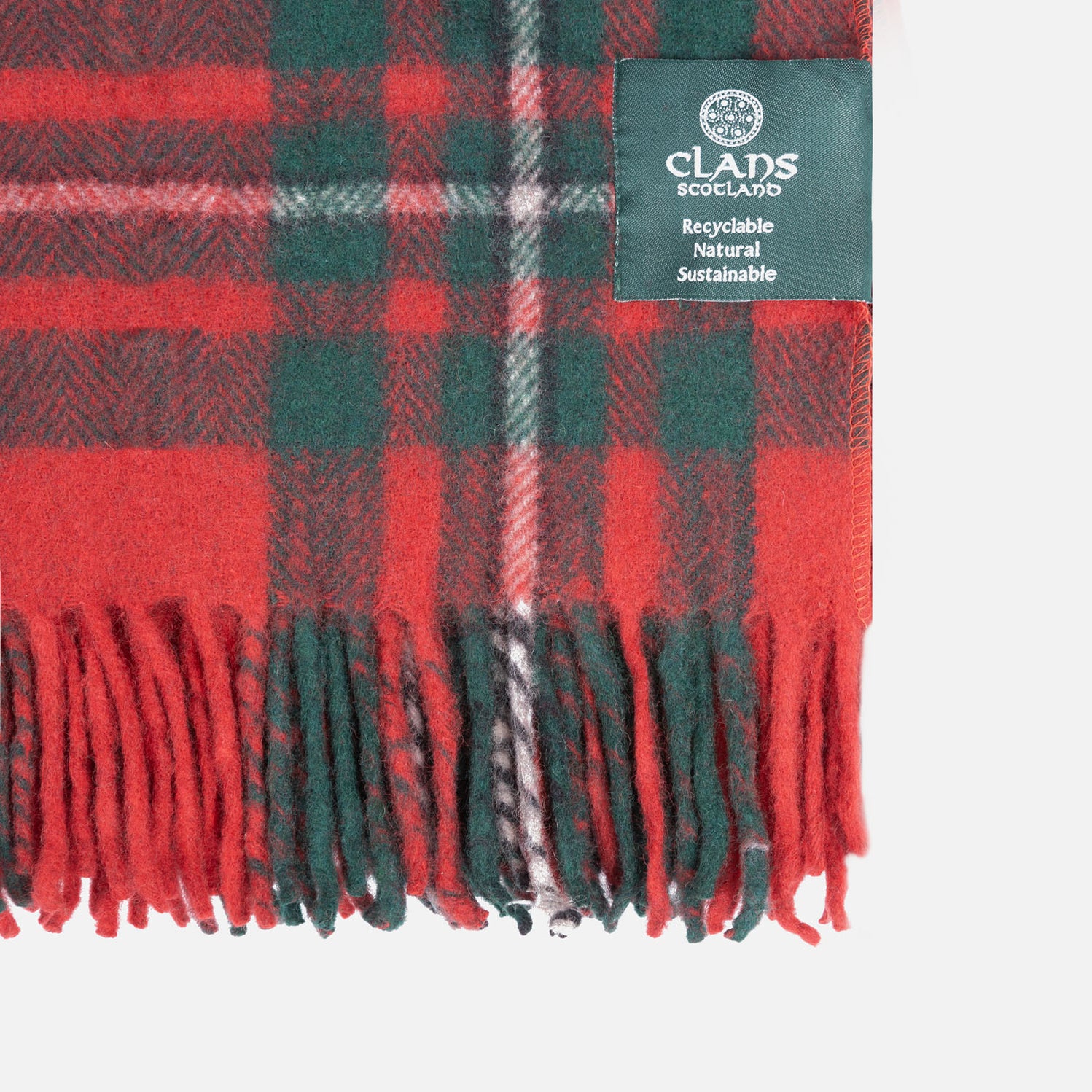 Highland Wool Blend Tartan Blanket Throw Macgregor | Heritage of Scotl ...