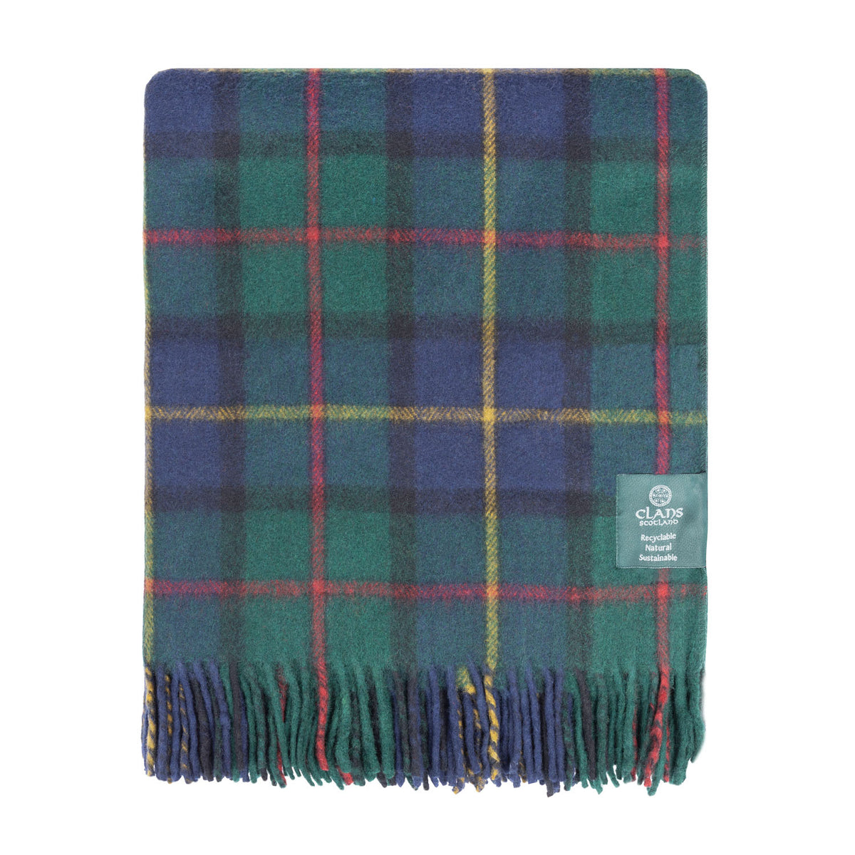 Highland Wool Blend Tartan Blanket Throw Macleod | Heritage of Scotlan ...