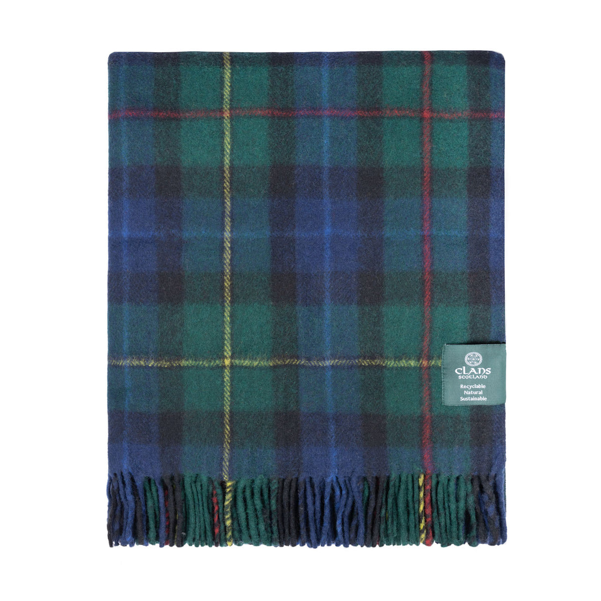 Highland Wool Blend Tartan Blanket Throw Smith | Heritage of Scotland ...