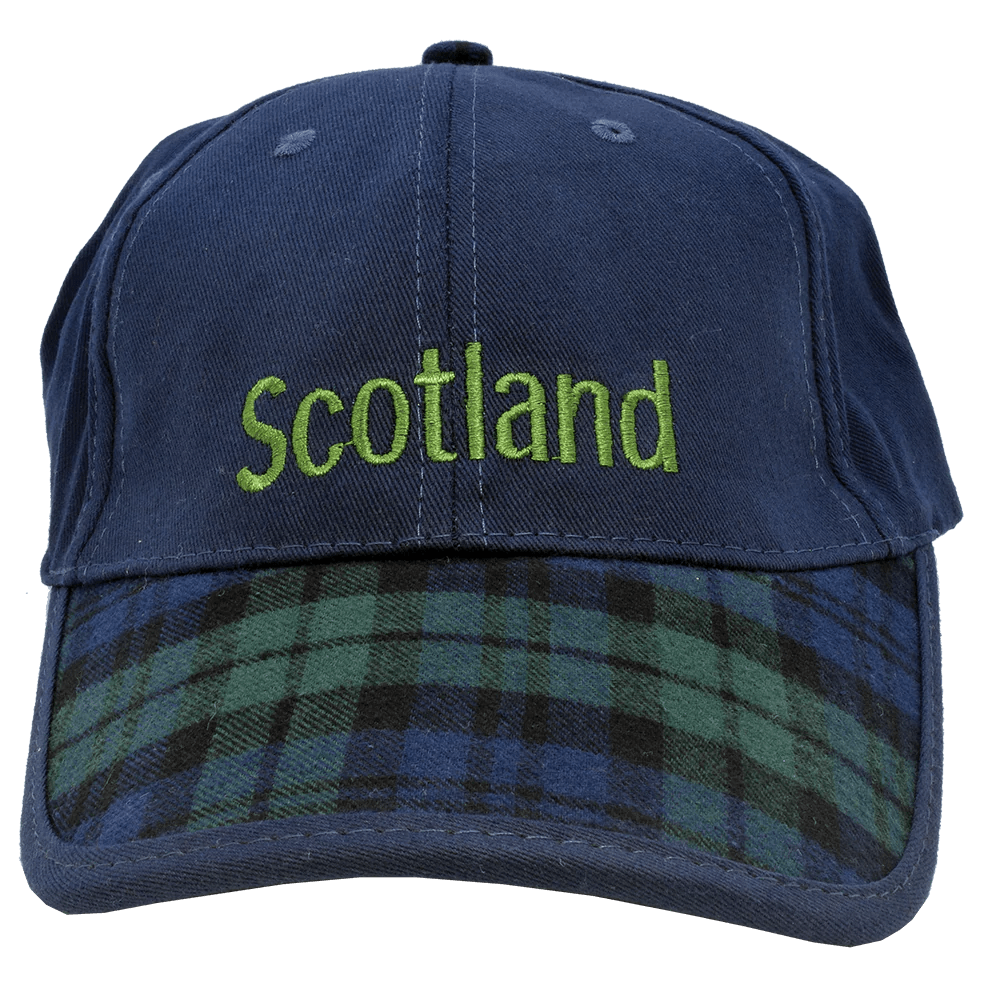 Scotland Baseball Cap – Classic Navy Cap with Embroidered Text (Adult ...