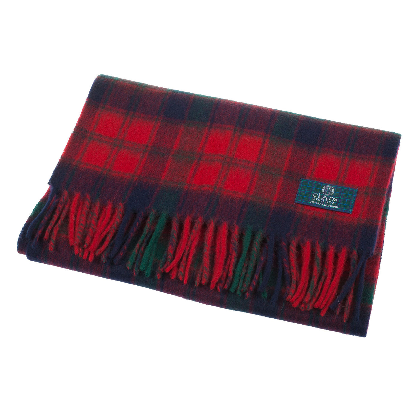 Lambswool Scottish Tartan Clan Scarf ROBERTSON RED | Heritage of Scot ...