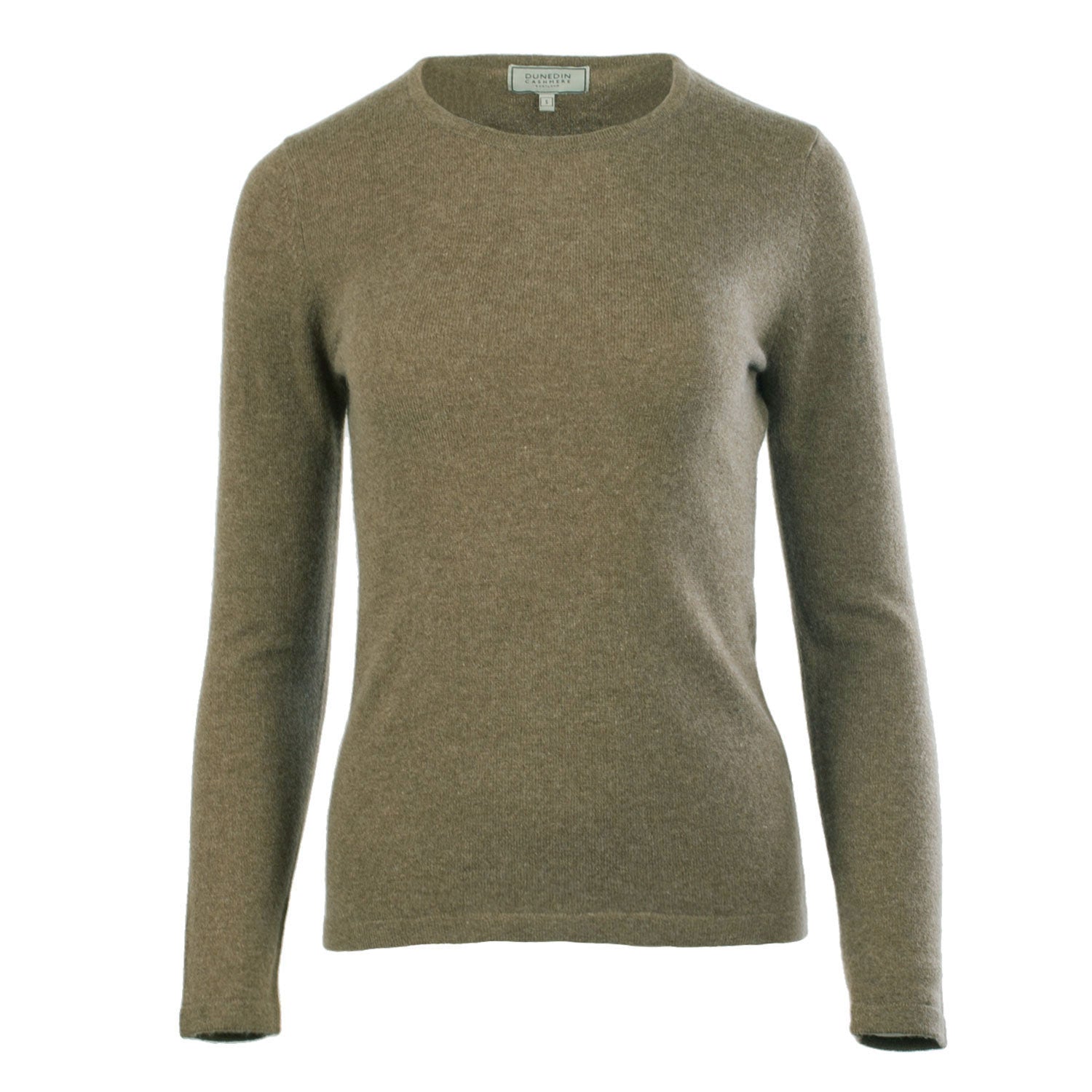 Dunedin Cashmere Women’s 100% Cashmere C-Neck Jumper – Olive | Heritage ...