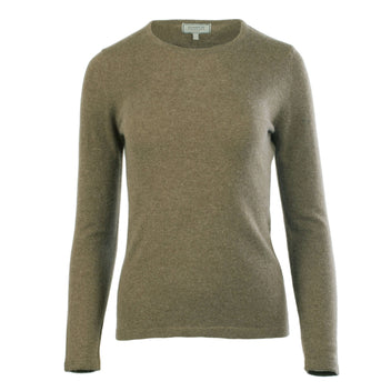 Dunedin Cashmere Women’s 100% Cashmere C-Neck Jumper – Olive | Heritage ...